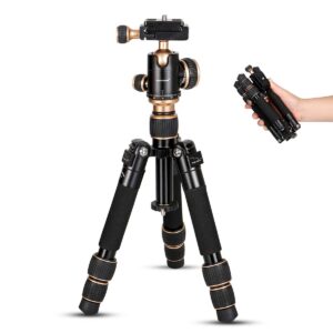 koolehaoda portable tabletop mini tripod,8-20inch height adjustable compact desktop macro mini tripod with carrying bag,weight only 1.5lbs / 0.68kg