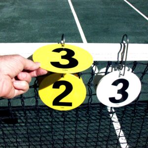 Tourna Portable Tennis Score Keeper, Fits Over Net