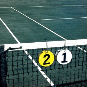 Tourna Portable Tennis Score Keeper, Fits Over Net