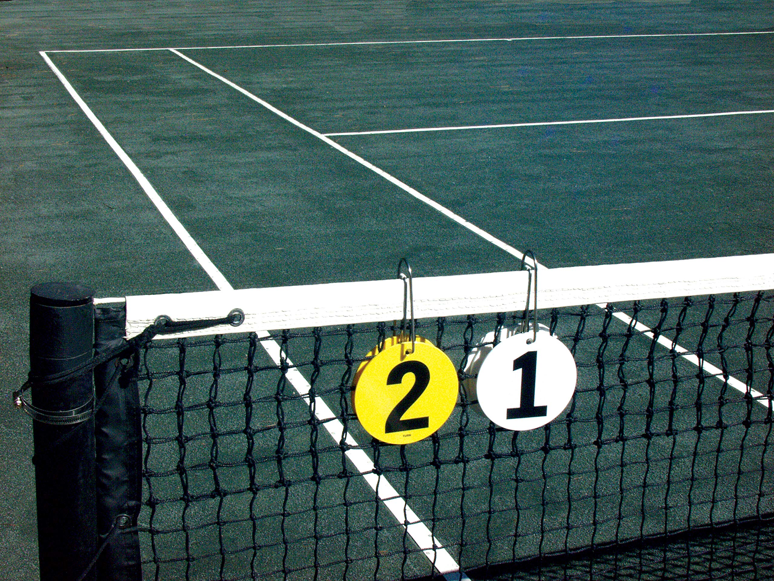 Tourna Portable Tennis Score Keeper, Fits Over Net