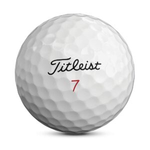 titleist pro v1x golf balls, white, high play numbers (5-8), one dozen