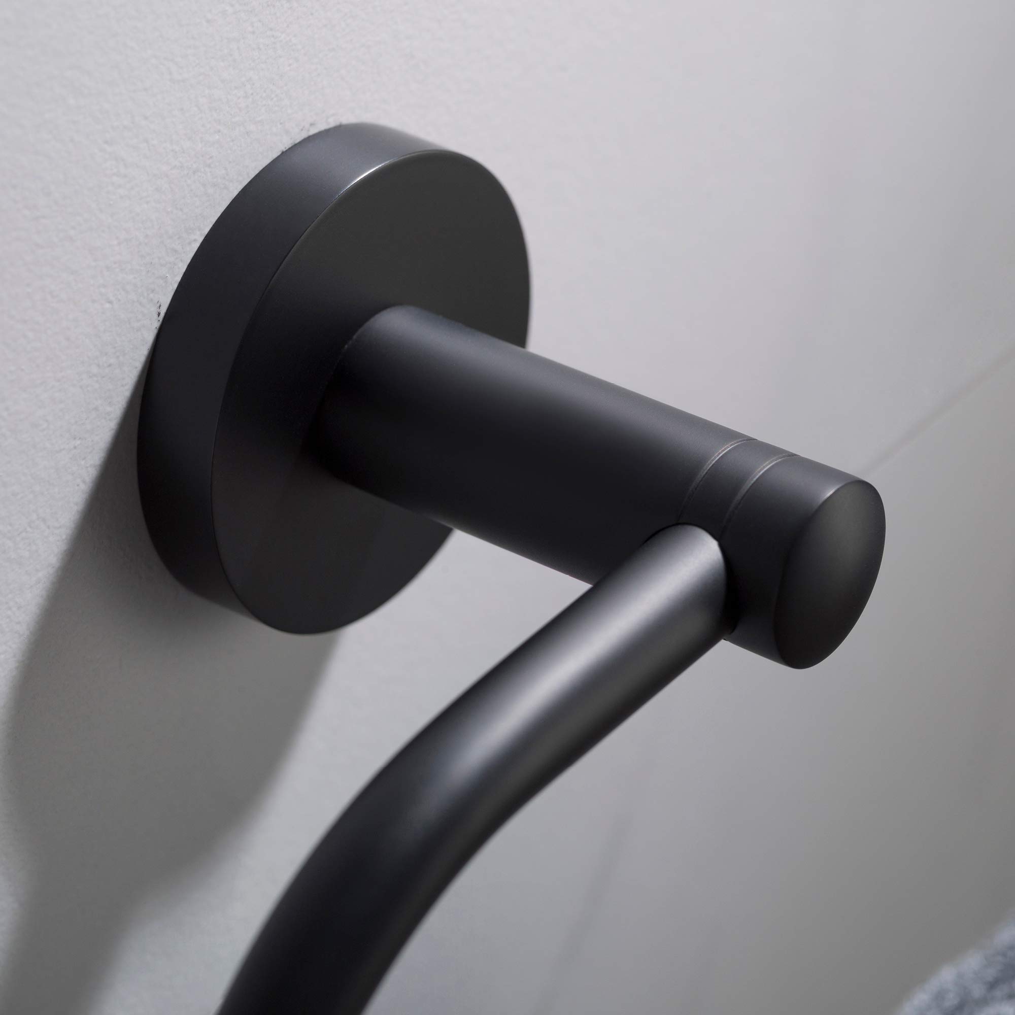 KRAUS Elie Bathroom -Towel Ring, Matte Black Finish, KEA-18825MB