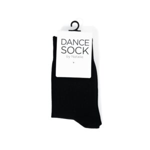 Natalie Dancewear Womens Skin Tone Ankle Dance Socks Black NSOCK