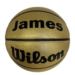 WILSON Customized Personalized NCAA Black and Gold Basketball Official Size 29.5"