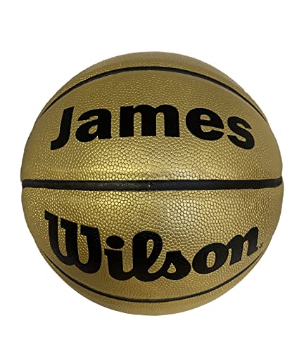 WILSON Customized Personalized NCAA Black and Gold Basketball Official Size 29.5"