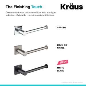 KRAUS Ventus Bathroom Toilet Paper Holder, Chrome Finish, KEA-17729CH, 6 1/2 Inch