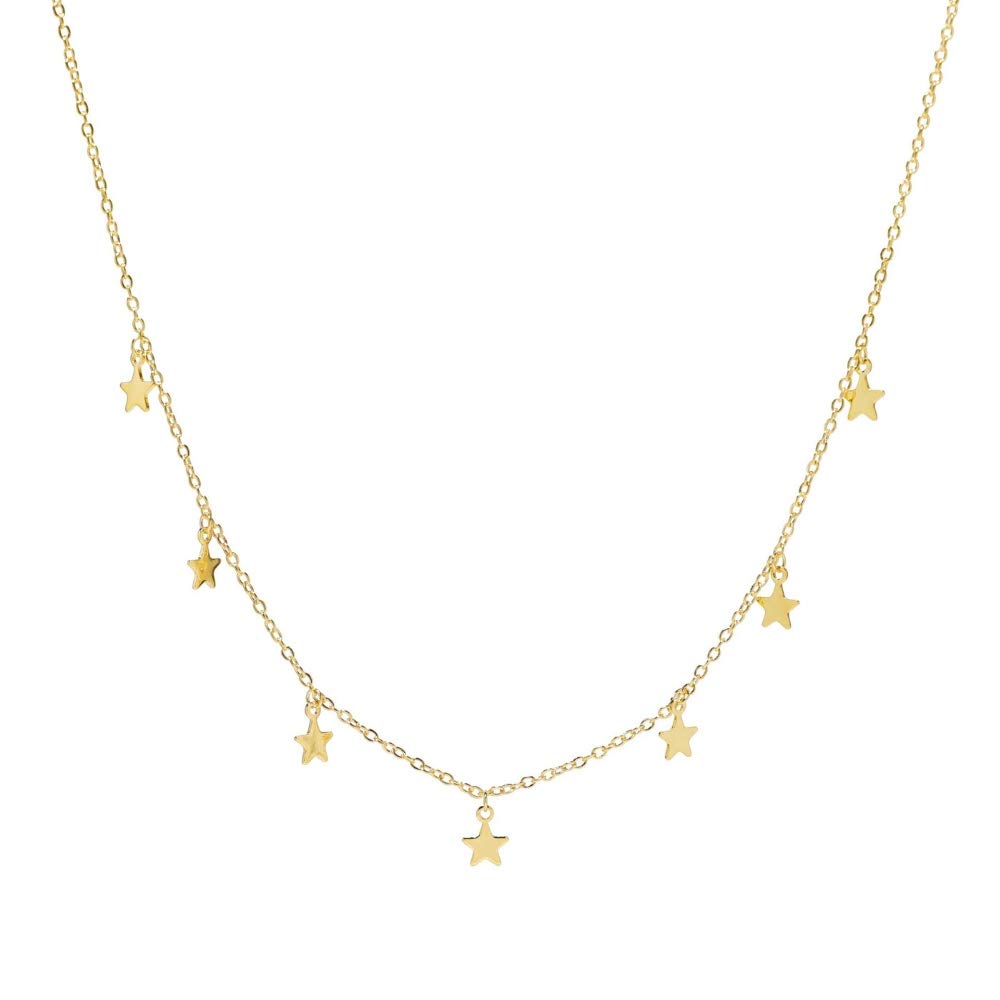 Star Choker Necklace (Yellow Gold)