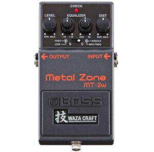 boss mt-2w waza metal zone distortion pedal