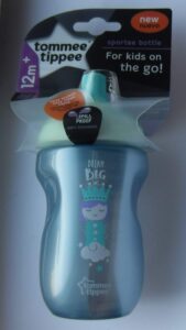 tommee tippee sportee bottle - 12+ months - girl -dream big - blue & green, spill proof