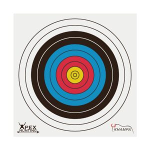 khampa [20 pack] paper archery target for backyard- water and tear resistant bow arrow targets for hunting & archery targets,target practice accessories - 15 in x 15 in (40cm)