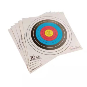 KHAMPA [20 Pack] Paper Archery Target for Backyard- Water and Tear Resistant Bow Arrow Targets for Hunting & Archery Targets,Target Practice Accessories - 15 in x 15 in (40cm)