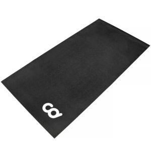 cyclingdeal bike trainer floor mat - compatible with indoor exercise stationary bike treadmill elliptical waterproof gym flooring equipment - indoor cycle stepper - soft 30" x 72" (76 x 183cm)