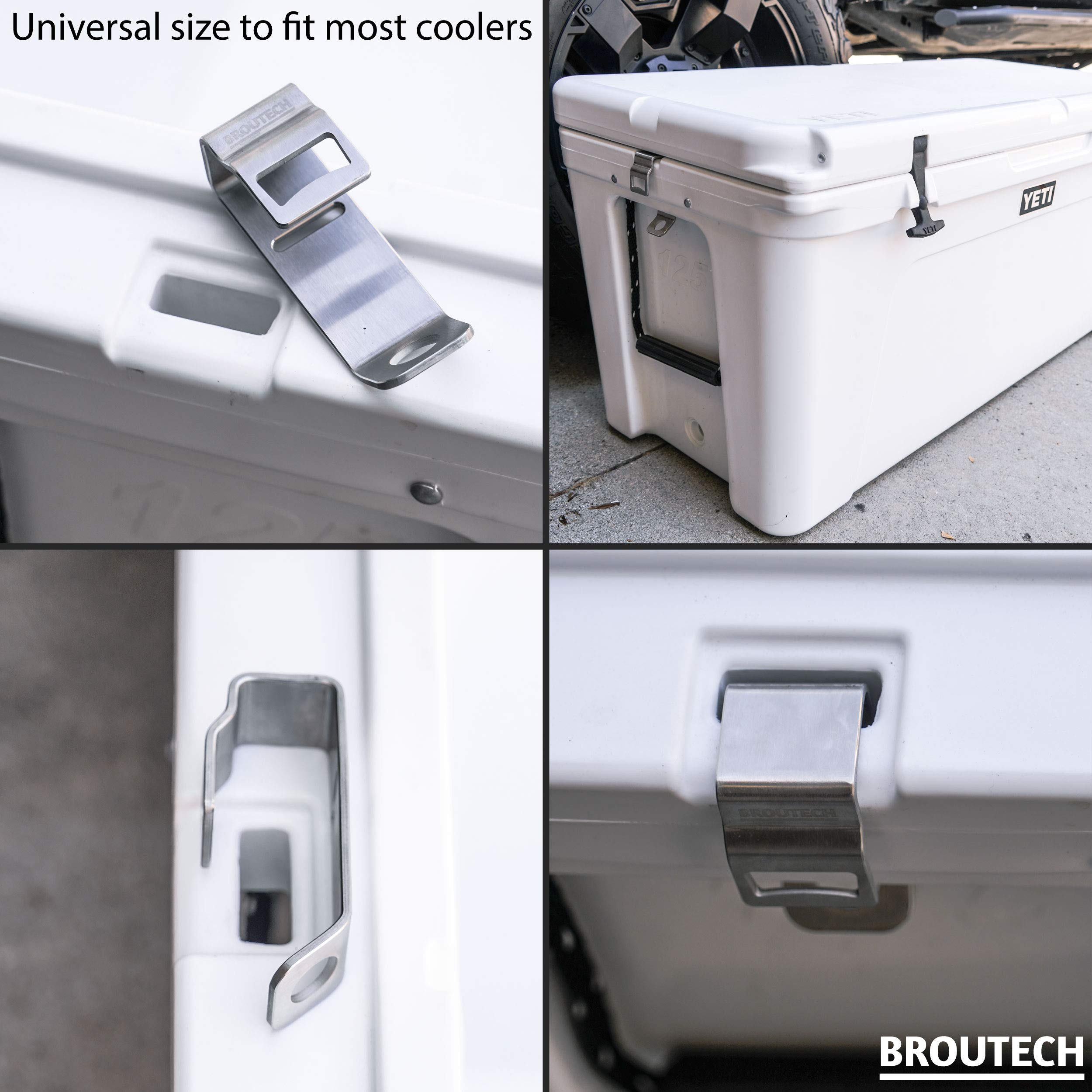 Broutech Cooler Lock Bracket Built-in Bottle Opener in Stainless Steel - N/A