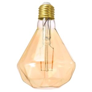 sylvania led vintage diamond shaped light bulb, 2175k amber glow, 1 pack