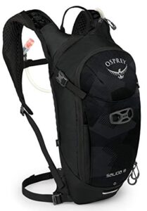 osprey salida 8l women's biking backpack with hydraulics reservoir, black cloud