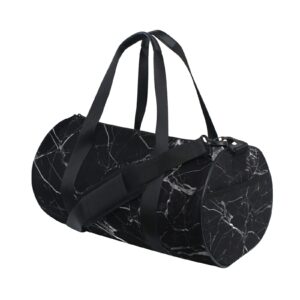 black marble duffel bag,canvas travel bag for gym sports and overnight