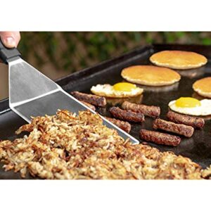 Blackstone 5051 Griddle Accessories Set Heat Resistant 6 Piece Stainless Steel Outdoor Indoor Grilling Utensils Hibachi Tools Kit-16, 16 Inch Tongs, Fork, 16” Ladle, 2 Extra-Long Spatula