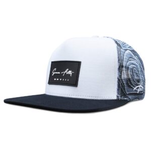 grace folly trucker hat for men & women. snapback mesh caps (one size, rose- gray)