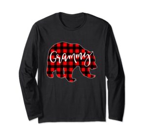 red plaid grammy bear shirt matching pajama family buffalo