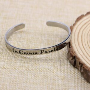 Memgift In Omnia Paratus Bracelet Gilmore Jewelry Ready For Anything Cuff Gift for Women