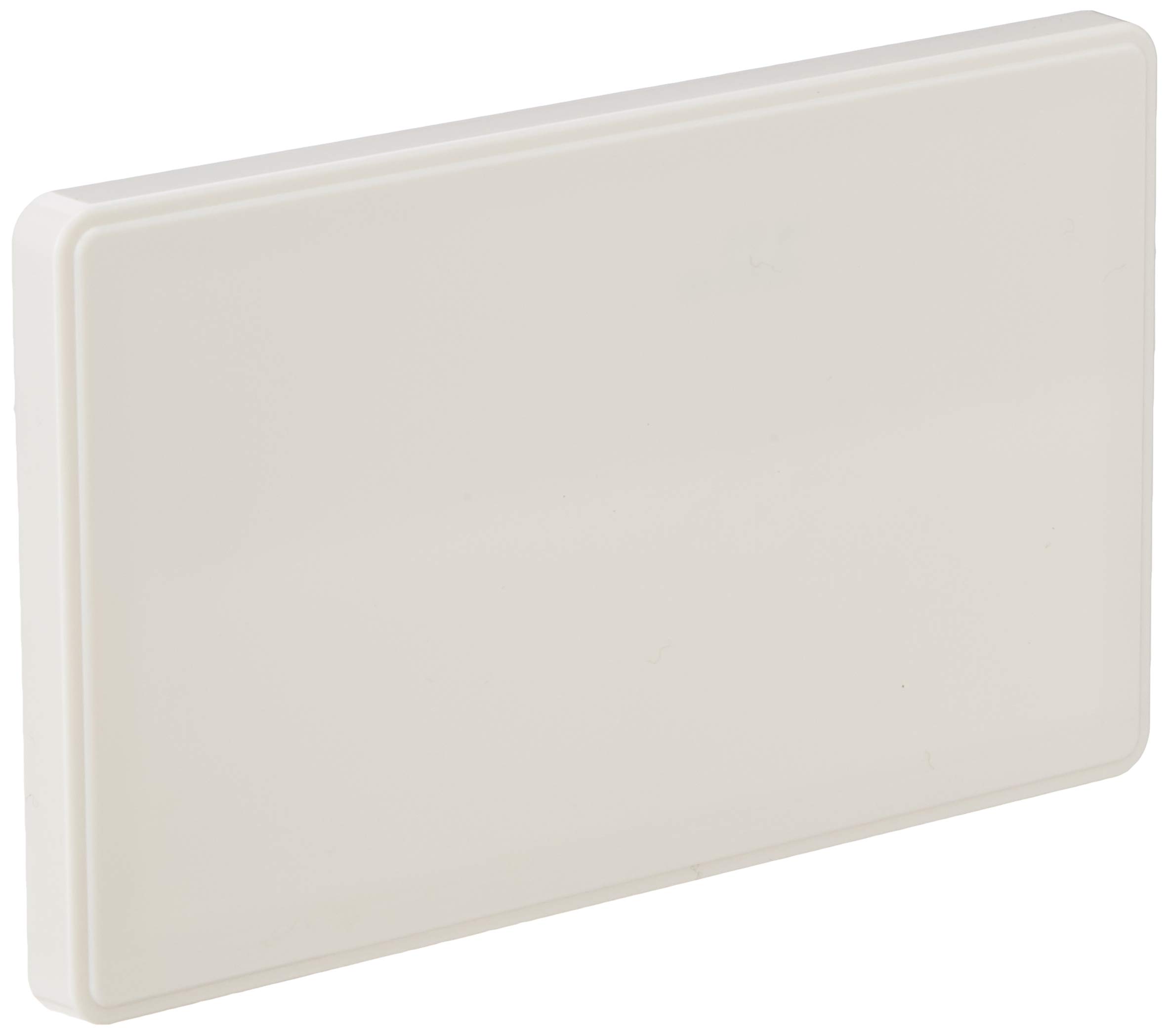 MK Dimensions 2 Gang White Synthetic Finish Blank Frontplate