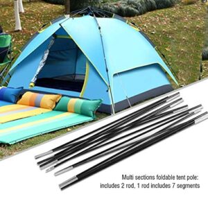 VGEBY 2Pcs Tent Support Rod, Fiberglass Camping Tent Pole Awning Frames for Outdoor Camping Hiking Camping Tents and Accessories Tent Replacement Poles Replacement Tent Poles