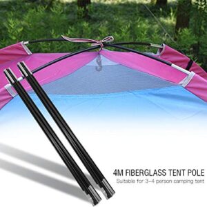 VGEBY 2Pcs Tent Support Rod, Fiberglass Camping Tent Pole Awning Frames for Outdoor Camping Hiking Camping Tents and Accessories Tent Replacement Poles Replacement Tent Poles