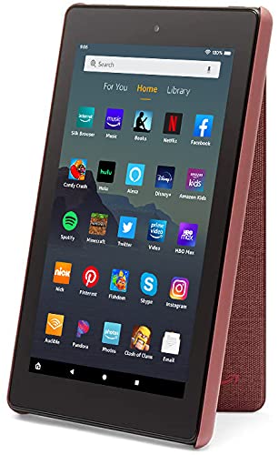 Fire 7 Tablet Case (Compatible with 9th Generation, 2019 Release), Plum