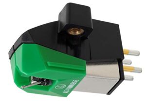 audio-technica at-vm95e dual moving magnet turntable cartridge green