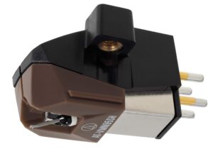 audio-technica at-vm95sh dual moving magnet turntable cartridge brown