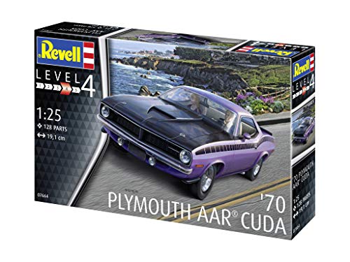 Revell 07664 :25 1970 AAR 'Cuda' Plastic Model Kit 1/25