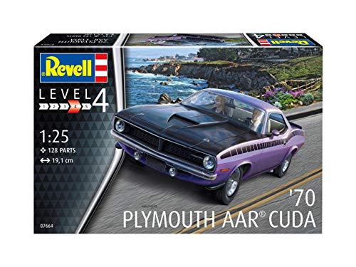 Revell 07664 :25 1970 AAR 'Cuda' Plastic Model Kit 1/25