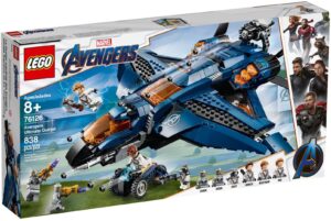 lego marvel avengers: avengers ultimate quinjet 76126 building kit (838 pieces)