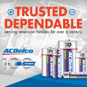 ACDelco 48-Count AA Batteries, Maximum Power Super Alkaline Battery, 10-Year Shelf Life, Recloseable Packaging