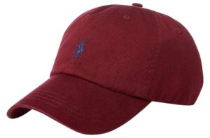 polo ralph lauren mens cotton chino ball cap red o/s