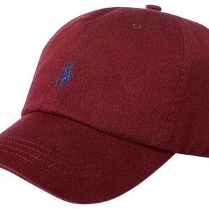 Polo Ralph Lauren Mens Cotton Chino Ball Cap Red O/S