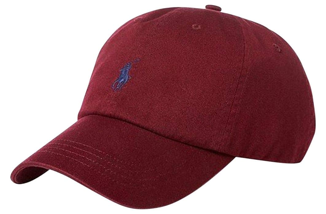 Polo Ralph Lauren Mens Cotton Chino Ball Cap Red O/S