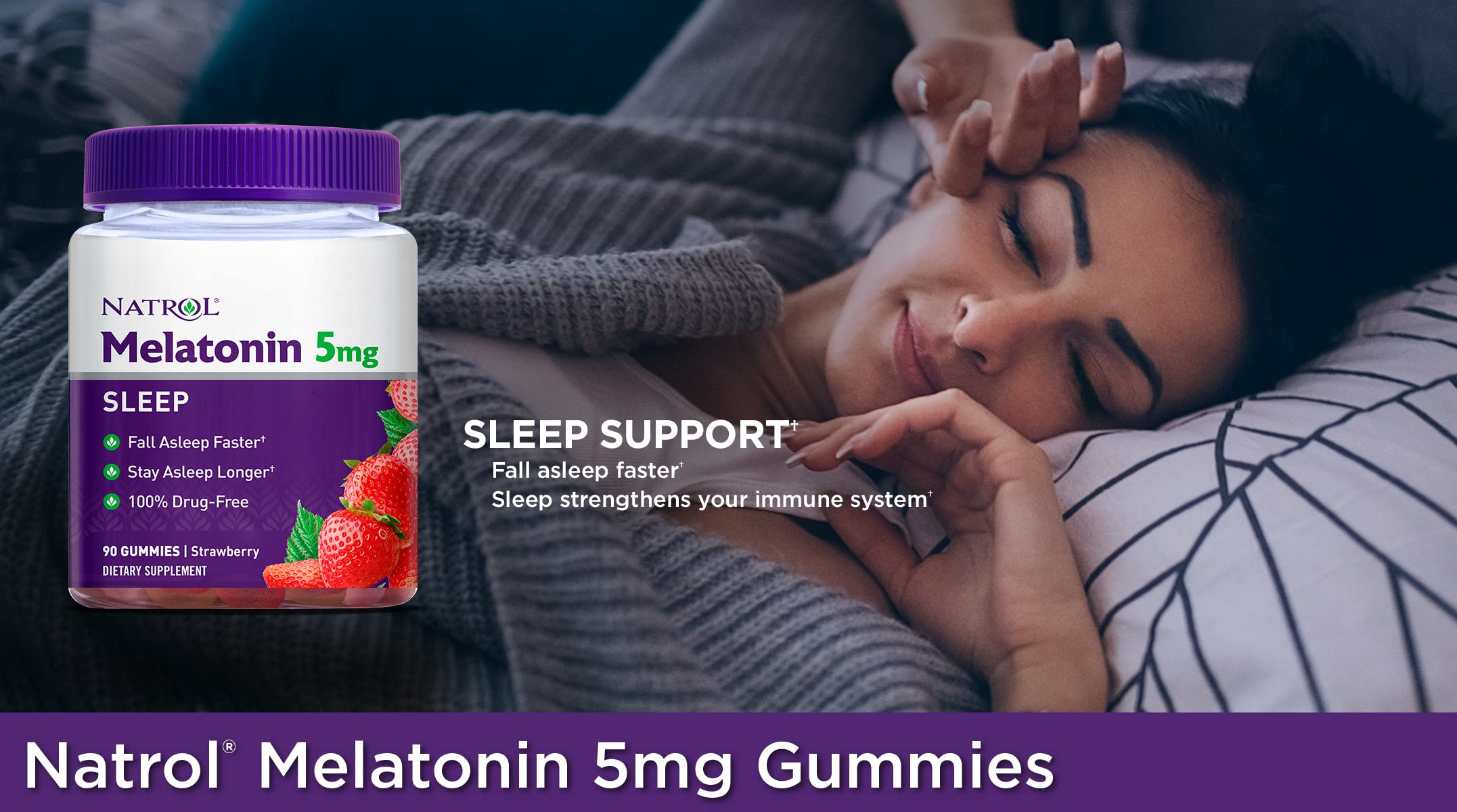 Natrol Melatonin 5Mg Gummy, 90 Count