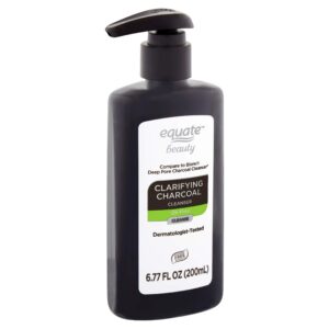 equate beauty clarifying charcoal facial cleanser, 6.77 fl.oz