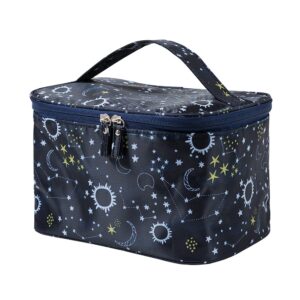 hoyofo makeup bag cosmetic bags for women travel makeup organizer case, starry sky