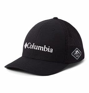 columbia mesh ballcap, black/white, large/x-large