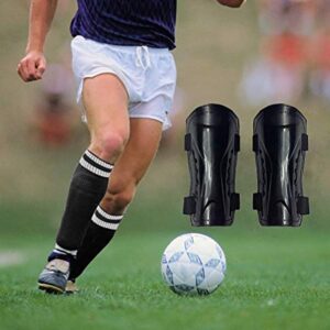 Odowalker 2 Pairs Kids Soccer Shin Guards & 2 Pairs Football Soccer Socks Perforated Breathable Pads Protector Calf Protective Gear Equipment for 5-15 Years Kids Boys Girls Children Teenagers