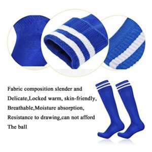 Odowalker 2 Pairs Kids Soccer Shin Guards & 2 Pairs Football Soccer Socks Perforated Breathable Pads Protector Calf Protective Gear Equipment for 5-15 Years Kids Boys Girls Children Teenagers