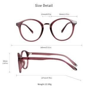 LifeArt Blue Light Blocking Glasses, Anti Eyestrain, Computer Reading Glasses, Gaming Glasses, TV Glasses for Women Men, Anti Glare (Red, No Magnification)