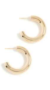 jennifer zeuner jewelry women's lou small hoops, gold, one size