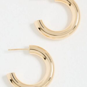 Jennifer Zeuner Jewelry Women's Lou Small Hoops, Gold, One Size