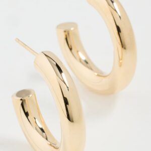 Jennifer Zeuner Jewelry Women's Lou Small Hoops, Gold, One Size