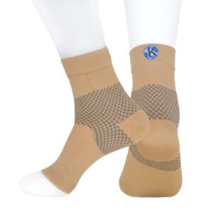 kinship comfort brands ankle compression brace helps with tendonitis, arch support, reduces swelling, neuropathy, plantar fasciitis, foot and heel pain relief