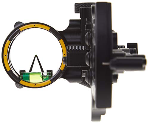 Trophy Ridge Alpha Slide Archery Bow Sight - A-Shaped .019” Single Pin Sight for Unbeatable Visibility, Right Hand