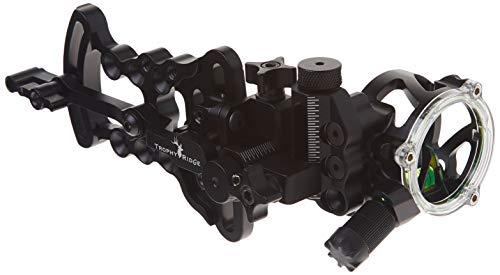 Trophy Ridge Alpha Slide Archery Bow Sight - A-Shaped .019” Single Pin Sight for Unbeatable Visibility, Right Hand